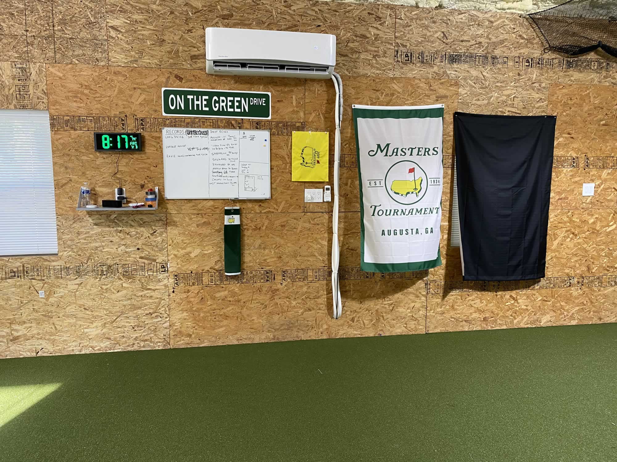 Nylon 36 Turf Installed for my Golf Sim Flooring - Pictures and Vid