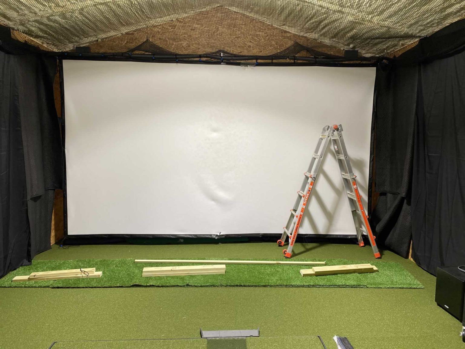 How I Hung My Impact Screen Without an Enclosure